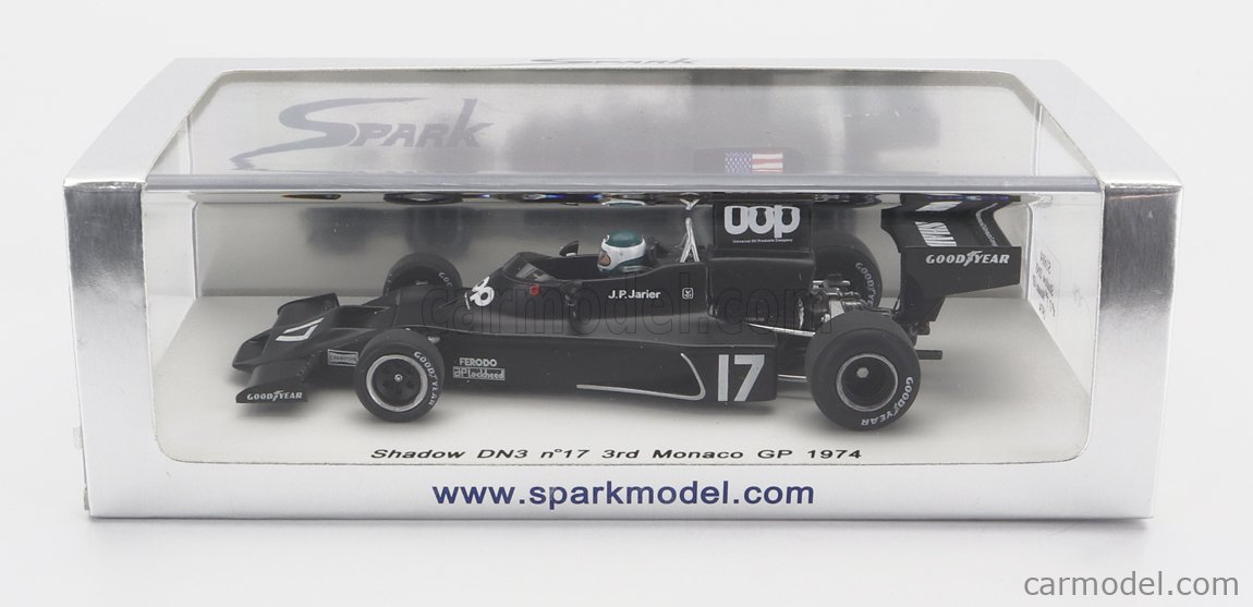 SPARK-MODEL S1684 Scale 1/43 | SHADOW F1 DN3 TEAM UOP N 17 3rd MONACO ...