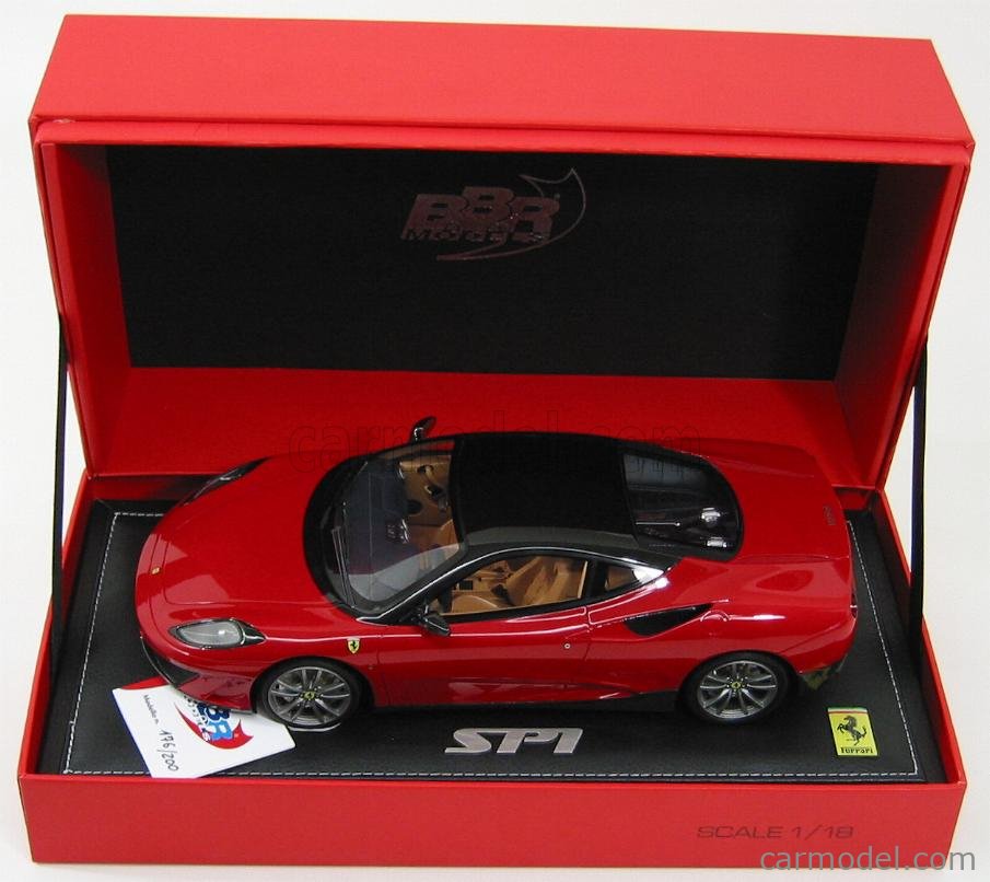 BBR-MODELS P1809LUX Scale 1/18 | FERRARI F430 SP1 2008 RED BLACK MET