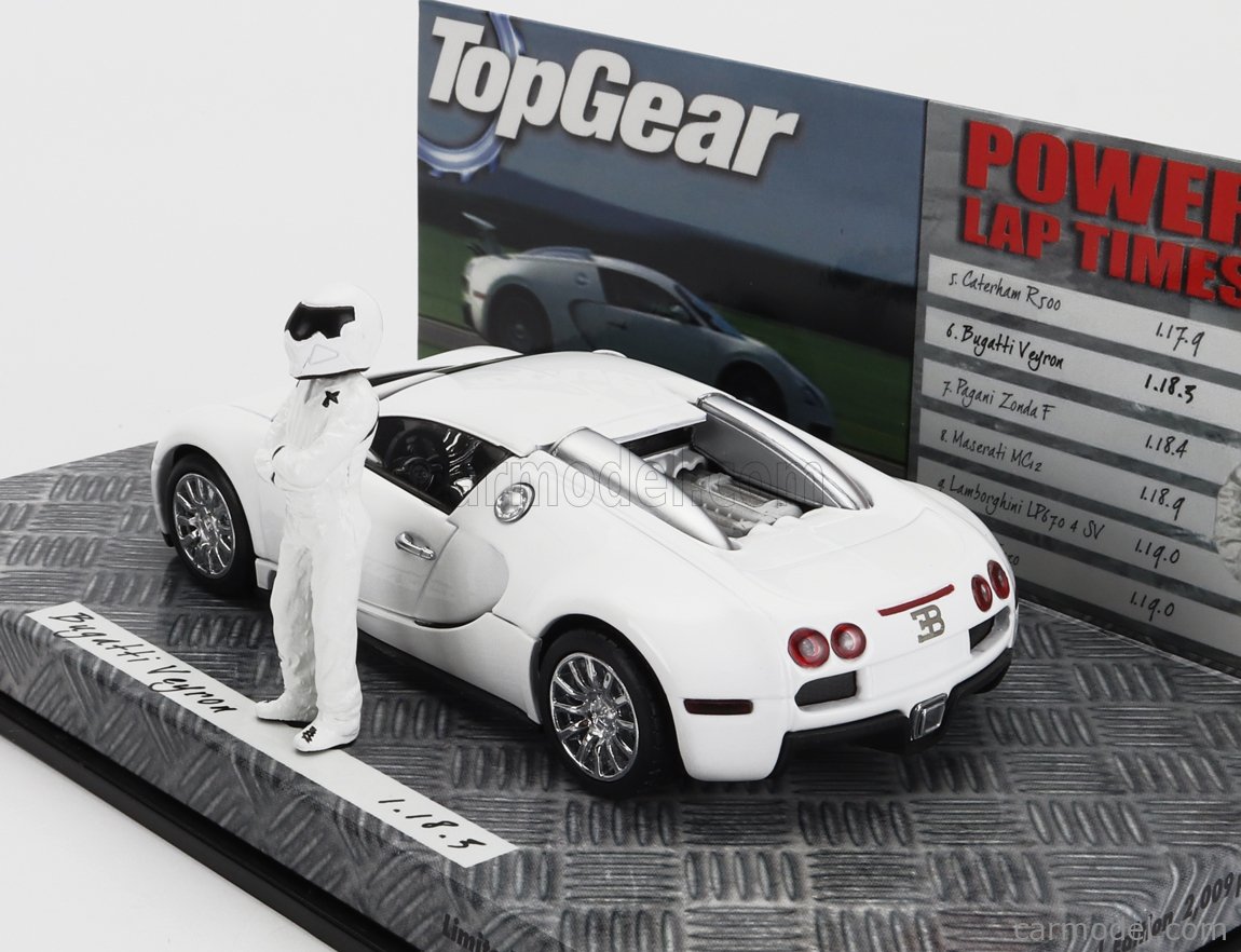 MINICHAMPS 519431100 Echelle 1/43 | BUGATTI VEYRON WITH TOP GEAR FIGURE ...
