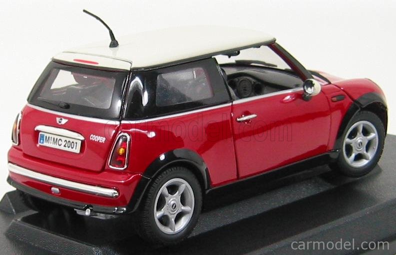 MONDOMOTORS MM50016 Scale 1/18 | MINI COOPER R50 2001 RED WHITE