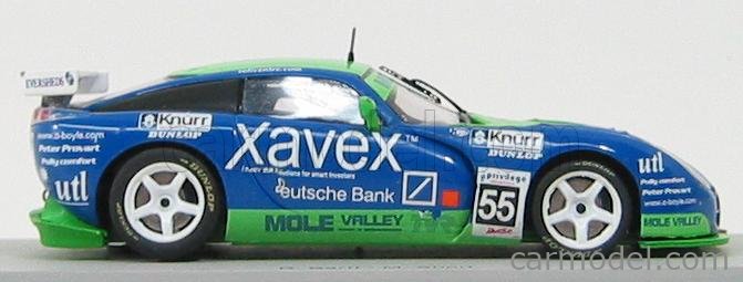 SPARK-MODEL S0206 Escala 1/43 | TVR N 55 TEAM XAVEX BRITISH GT BLUE GREEN