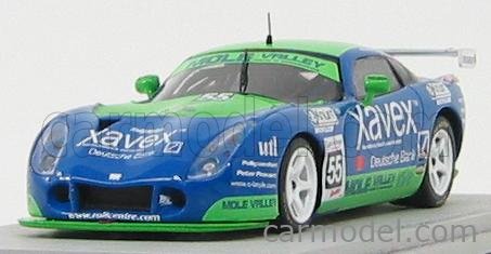 SPARK-MODEL S0206 Escala 1/43 | TVR N 55 TEAM XAVEX BRITISH GT BLUE GREEN