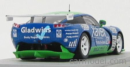 SPARK-MODEL S0206 Scale 1/43 | TVR N 55 TEAM XAVEX BRITISH GT BLUE GREEN