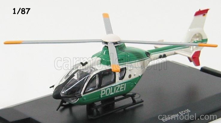 SCHUCO 24741 Scale 1/87 | EUROCOPTER EC145 POLIZEI - POLICE GREEN WHITE