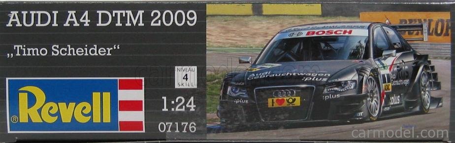 REVELL-KIT 07176 Scale 1/24 | AUDI A4 N 1 TOP-SERVICE DTM SAISON 2009 ...