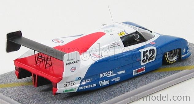 BIZARRE BZ039 Scale 1/43 | PEUGEOT WM P87 N 52 24h LE MANS 1987 R ...