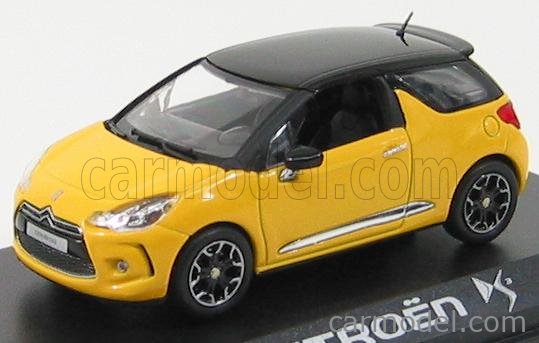 NOREV 155284 Scale 1/43 | CITROEN DS3 2010 YELLOW BLACK