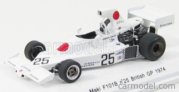 SPARK-MODEL R70012 Scale 1/43 | MAKI F1 F101B N 25 GP BRITISH 1974 H ...