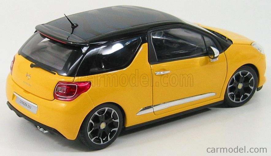 NOREV 181541 Scale 1/18 | CITROEN DS3 2010 YELLOW BLACK