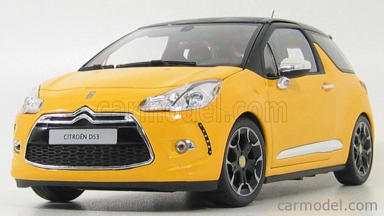 NOREV 181541 Scale 1/18 | CITROEN DS3 2010 YELLOW BLACK