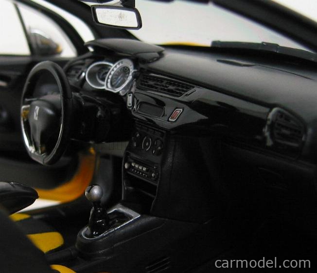 NOREV 181541 Scale 1/18 | CITROEN DS3 2010 YELLOW BLACK
