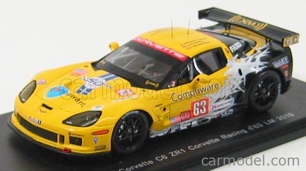 SPARK-MODEL S2579 Scale 1/43 | CHEVROLET C6 ZR1 CORVETTE RACING N 63 LE ...