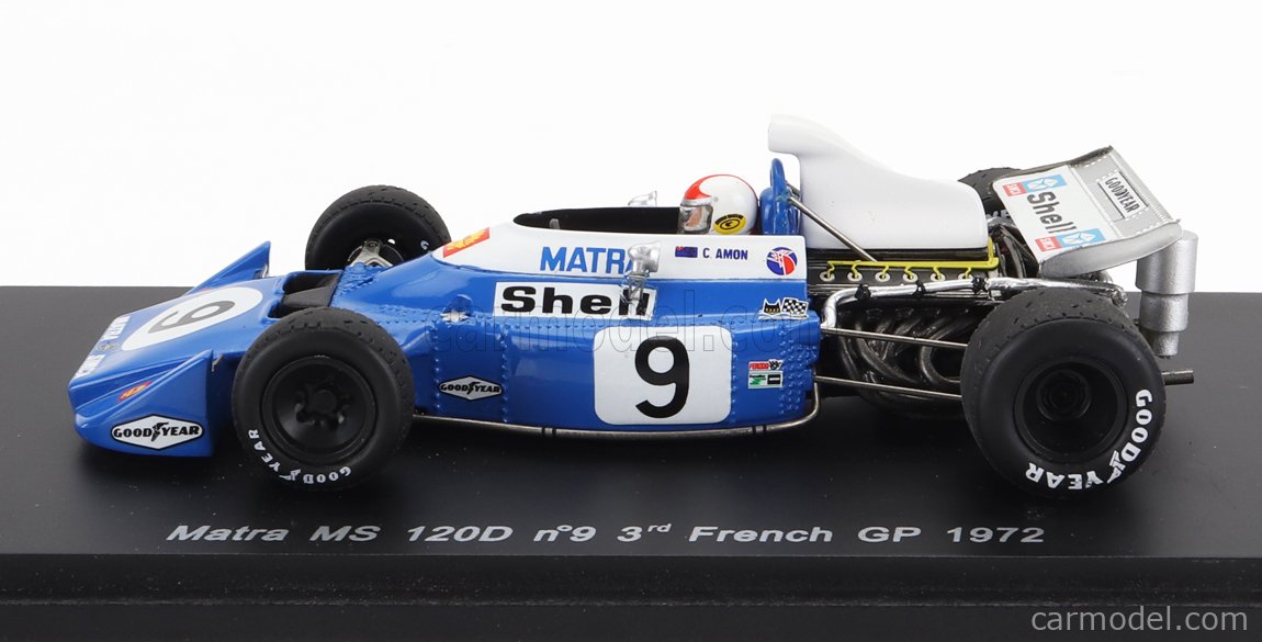 SPARK-MODEL S1607 Scale 1/43 | MATRA SIMCA F1 MS120D N 9 3rd FRENCH GP ...