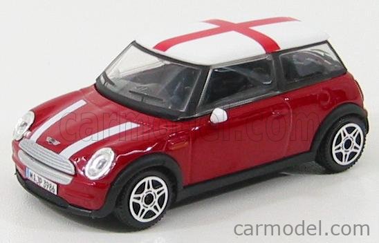 BURAGO 18-30000 Scale 1/43 | MINI COOPER 1969 RED WHITE
