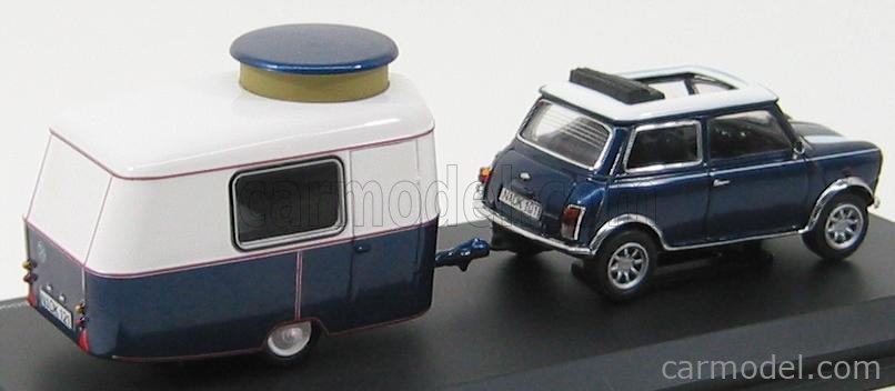 SCHUCO 02449 Scale 1/43 | MINI COOPER WITH HYMER ERIBA PUCK CARAVAN ...