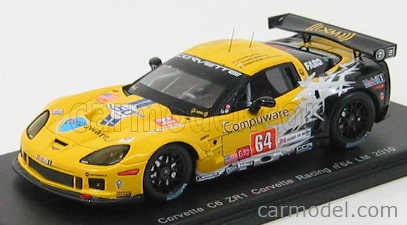 SPARK-MODEL S2580 Echelle 1/43 | CHEVROLET CORVETTE C6 ZR1 CORVETTE RACING N 64 24h LE MANS 2010 ...