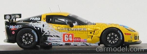 SPARK-MODEL S2580 Scale 1/43 | CHEVROLET CORVETTE C6 ZR1 CORVETTE RACING N 64 24h LE MANS 2010 ...