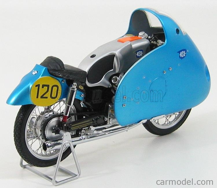 SCHUCO 06630 Masstab: 1/10 | NSU RENNMAX BLAUWAL N 120 1954 BLUE MET SILVER