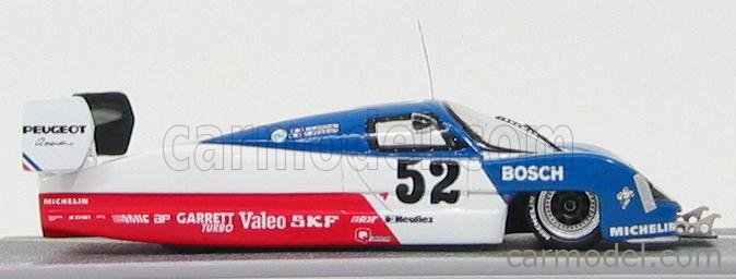 BIZARRE BZ245 Scale 1/43 | PEUGEOT WM P87 N 52 24h LE MANS 1988 P ...