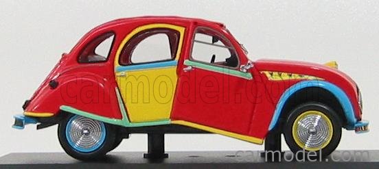 PREMIUM-X PR0014 Scale 1/43 | CITROEN 2CV PICASSO 2007 RED BLUE