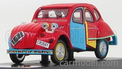 PREMIUM-X PR0014 Scale 1/43 | CITROEN 2CV PICASSO 2007 RED BLUE
