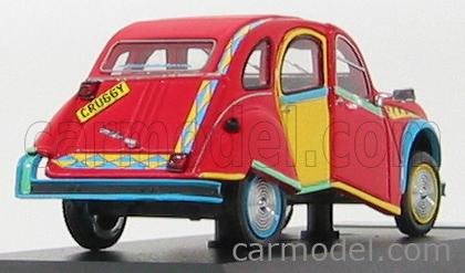 PREMIUM-X PR0014 Scale 1/43 | CITROEN 2CV PICASSO 2007 RED BLUE