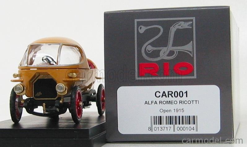 RIO-MODELS CAR001 Scale 1/43 | ALFA ROMEO 40-60 CV RICOTTI TORPEDO OPEN ...