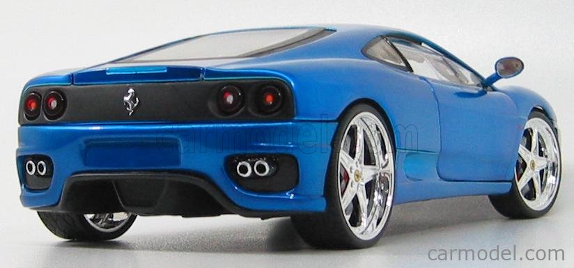 MATTEL HOT WHEELS C3865 Scale 1/18 | FERRARI 360 MODENA TUNING BLUE MET
