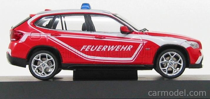 SCHUCO 07198 Scale 1/43 | BMW X1 FIRE ENGINE (E84) 2011 RED