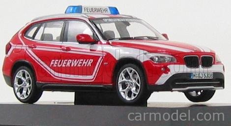 SCHUCO 07198 Scale 1/43 | BMW X1 FIRE ENGINE (E84) 2011 RED