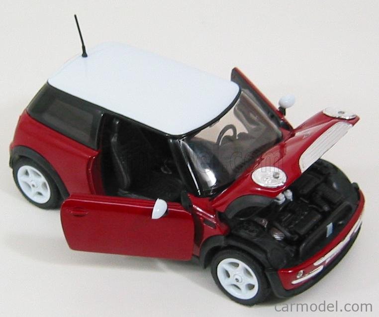WELLY WE22075R Scale 1/24 | MINI COOPER 2005 RED WHITE