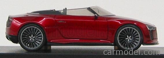LOOKSMART LSR8SPYB Scale 1/43 | AUDI R8 SPIDER E-TRON 2011 RED MET