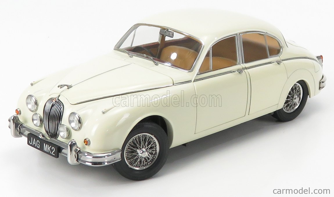 MODEL-ICONS 2010003RHD Scale 1/18 | JAGUAR MKII 3.8 (RHD) 1962 IVORY