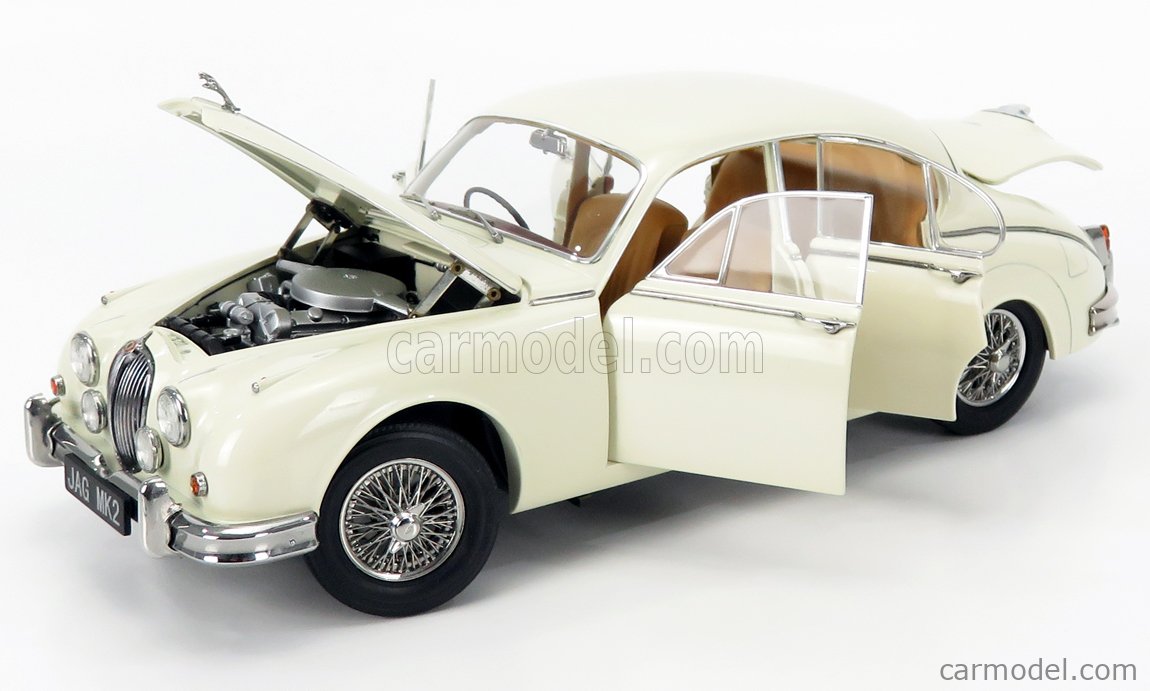 MODEL-ICONS 2010003RHD Scale 1/18 | JAGUAR MKII 3.8 (RHD) 1962 IVORY