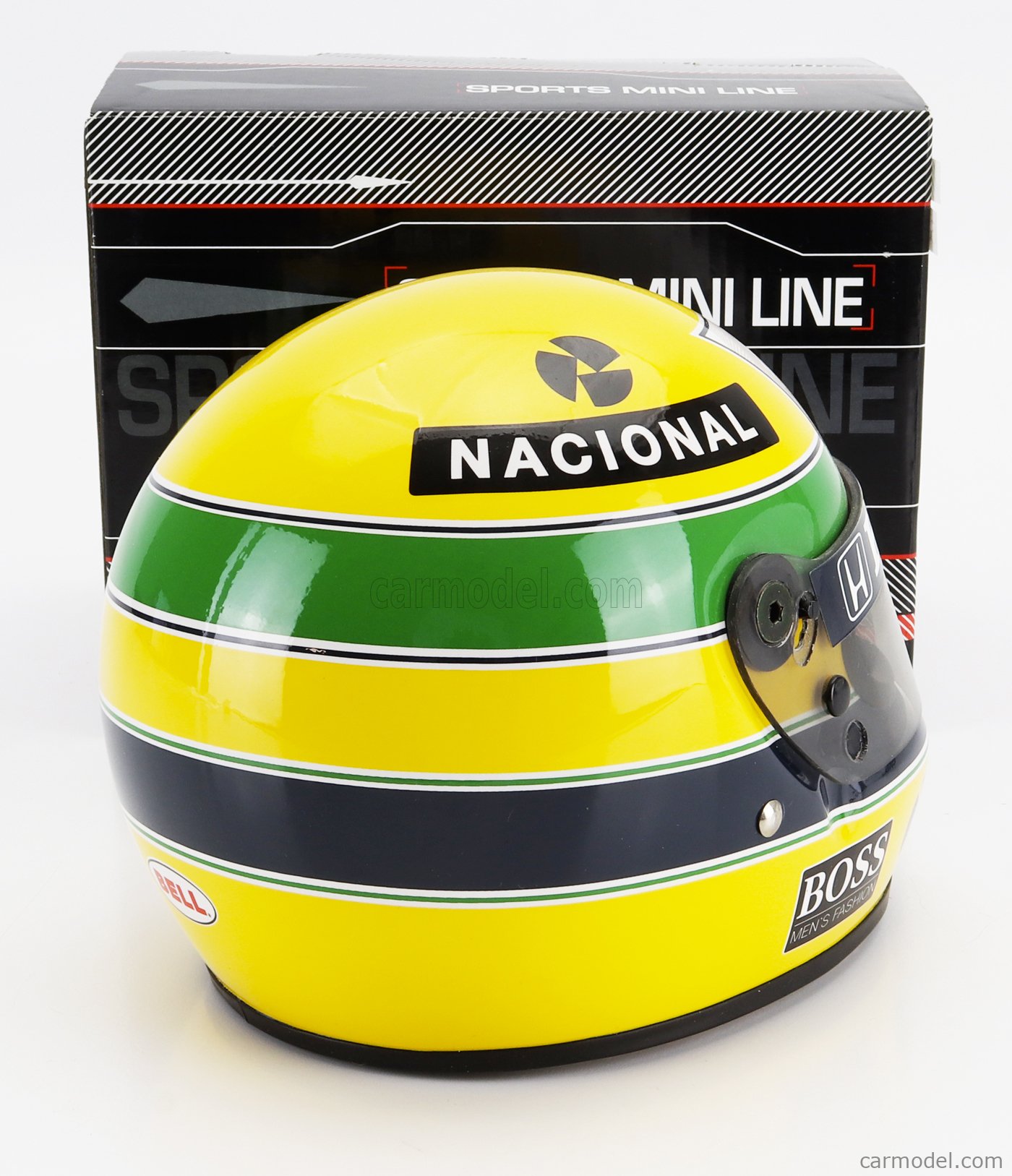 MINI HELMET 70010400 Scale 1/2 | BELL HELMET CASCO HELMET F1 AYRTON ...