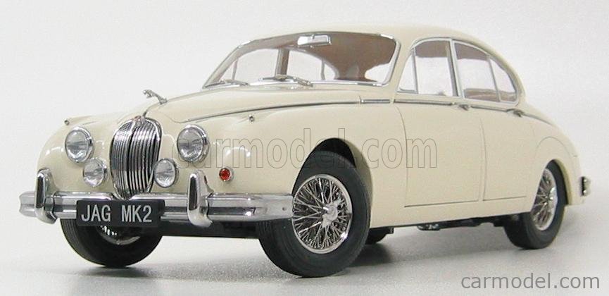 MODEL-ICONS 2010003LHD Scale 1/18 | JAGUAR MKII 3.8 (LHD) 1962 IVORY