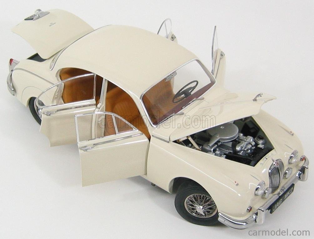 MODEL-ICONS 2010003LHD Scale 1/18 | JAGUAR MKII 3.8 (LHD) 1962 IVORY