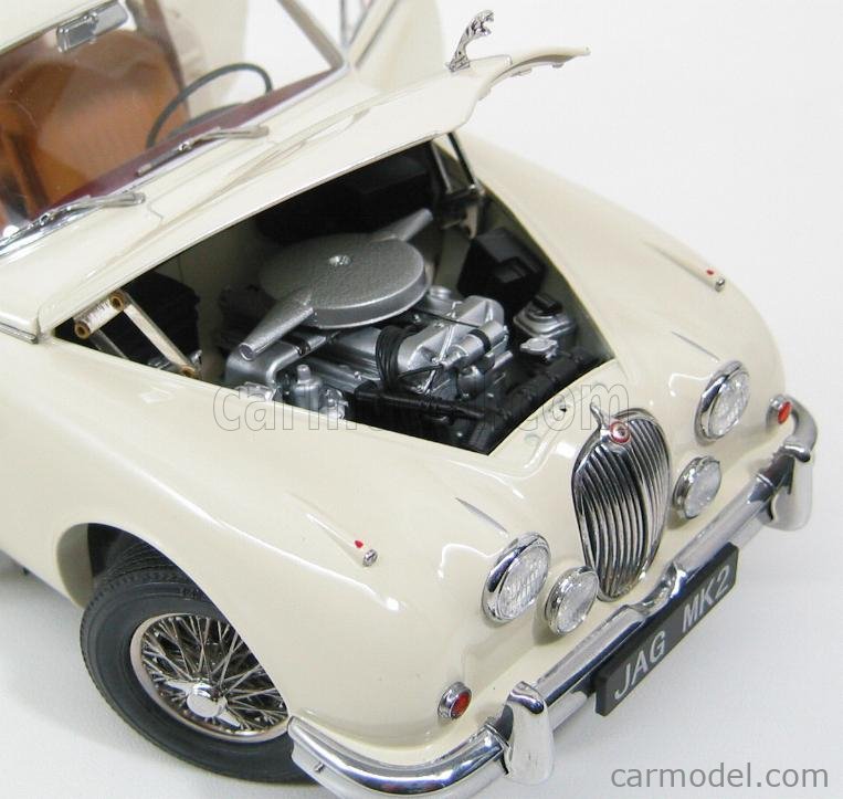 MODEL-ICONS 2010003LHD Scale 1/18 | JAGUAR MKII 3.8 (LHD) 1962 IVORY