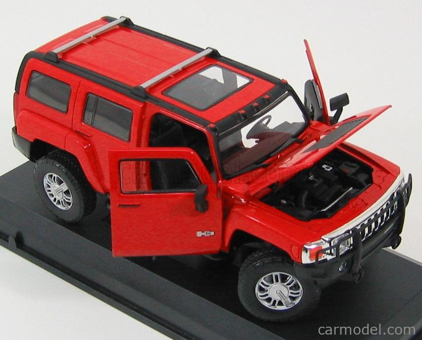 HONGWELL CA9345 Escala 1/24 | HUMMER H3 4X4 2003 RED ORANGE