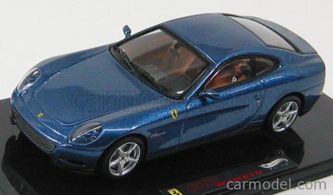MATTEL HOT WHEELS V8376 Echelle 1/43 | FERRARI 612 SCAGLIETTI 2004 BLUE MET