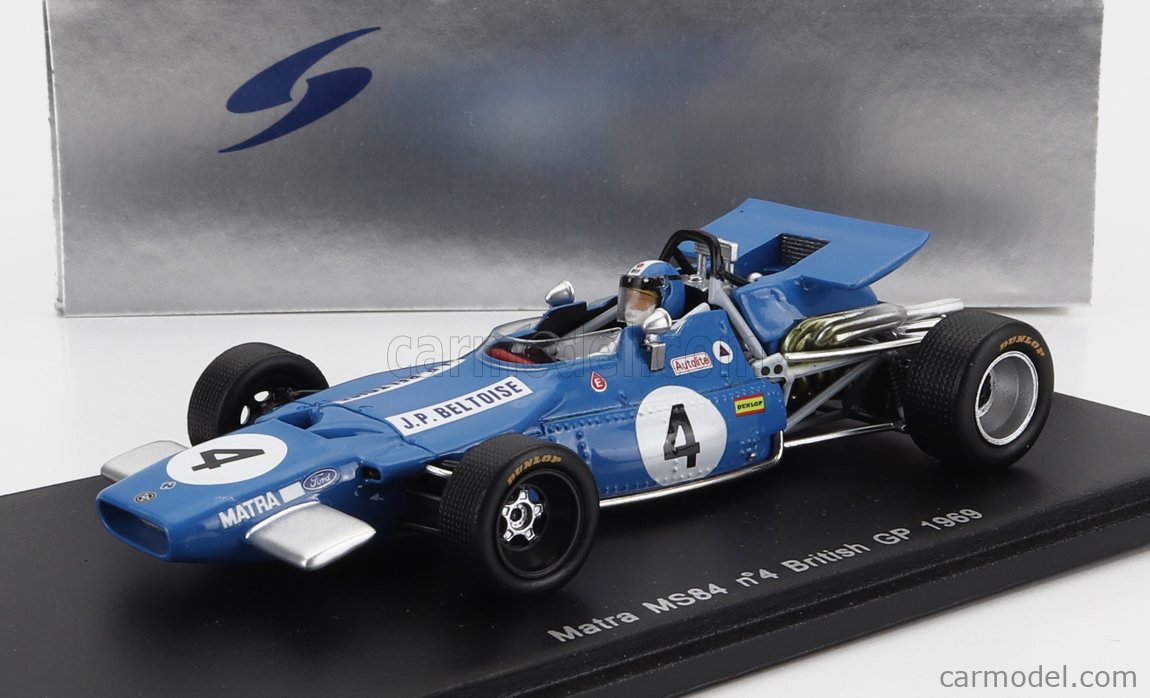 SPARK-MODEL S1608 Echelle 1/43 | MATRA SIMCA F1 MS84 N 4 BRITISH GP ...