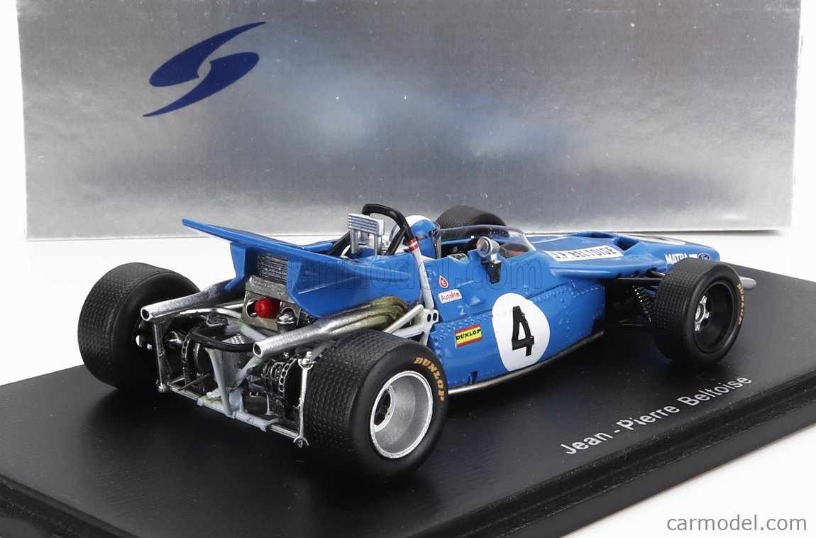 SPARK-MODEL S1608 Scale 1/43 | MATRA SIMCA F1 MS84 N 4 BRITISH GP 1969 ...