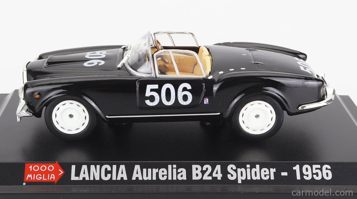 EDICOLA MMC032-ABMMM032 Echelle 1/43 | LANCIA AURELIA B24 SPIDER N 506 MILLE MIGLIA 1956 BLACK