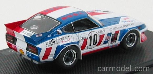 EBBRO EB44605 Scale 1/43 | NISSAN FAIRLADY 240ZG N 10 GC 1972 WHITE BLUE RED