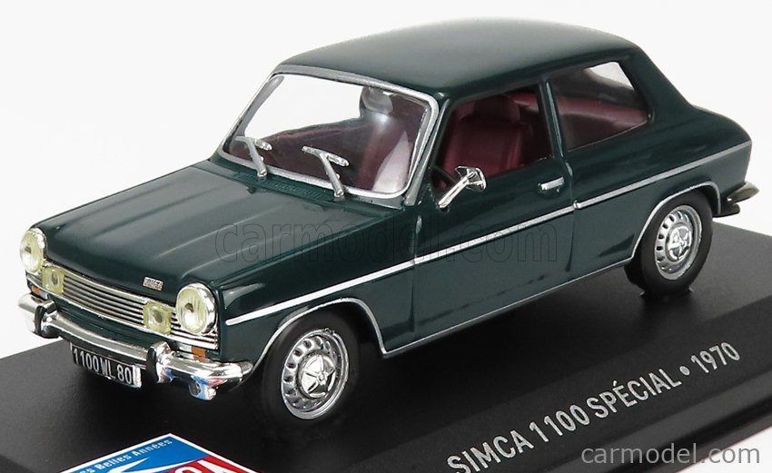 EDICOLA LBAS092 Scale 1/43 | SIMCA 1100 SPECIAL 1970 GREEN MET