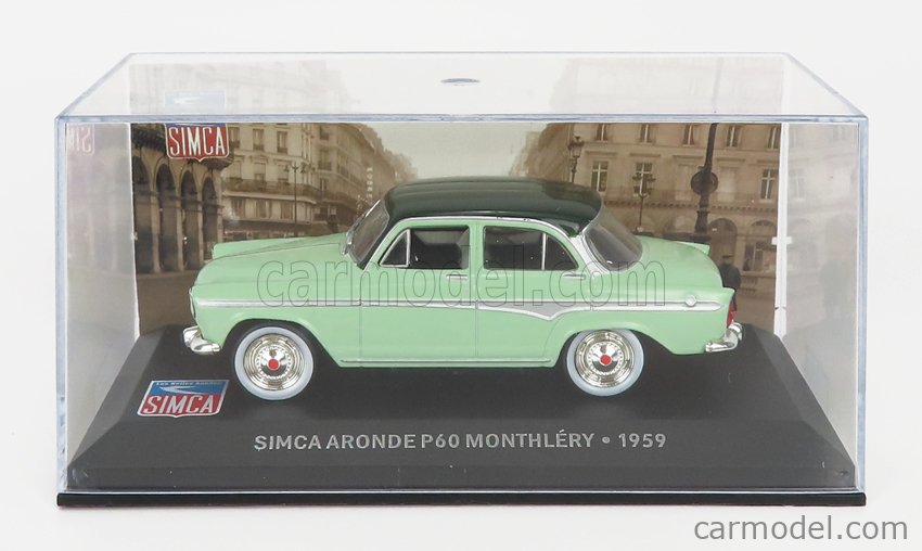 EDICOLA LBAS088 Scale 1/43 | SIMCA ARONDE P60 MONTLHERY 1959 2 TONE GREEN