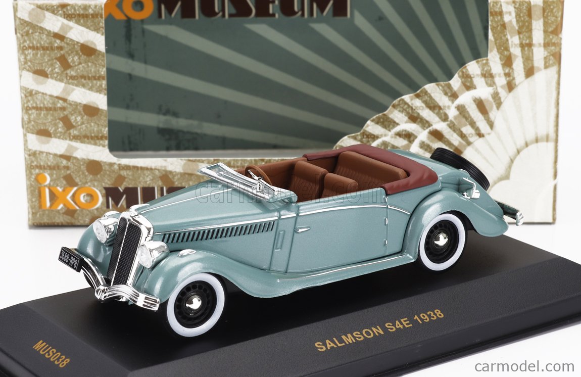 IXO-MODELS MUS038 Scale 1/43 | SALMSON S4E CABRIOLET OPEN 1938 LIGHT ...