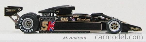 SPARK-MODEL R70161 Scale 1/43 | LOTUS F1 78 JPS N 5 JAPAN GP 1977 M.ANDRETTI BLACK GOLD