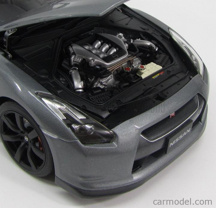 AUTOART 77393 Scale 1/18 | NISSAN GT-R R35 2009 DARK GREY MET
