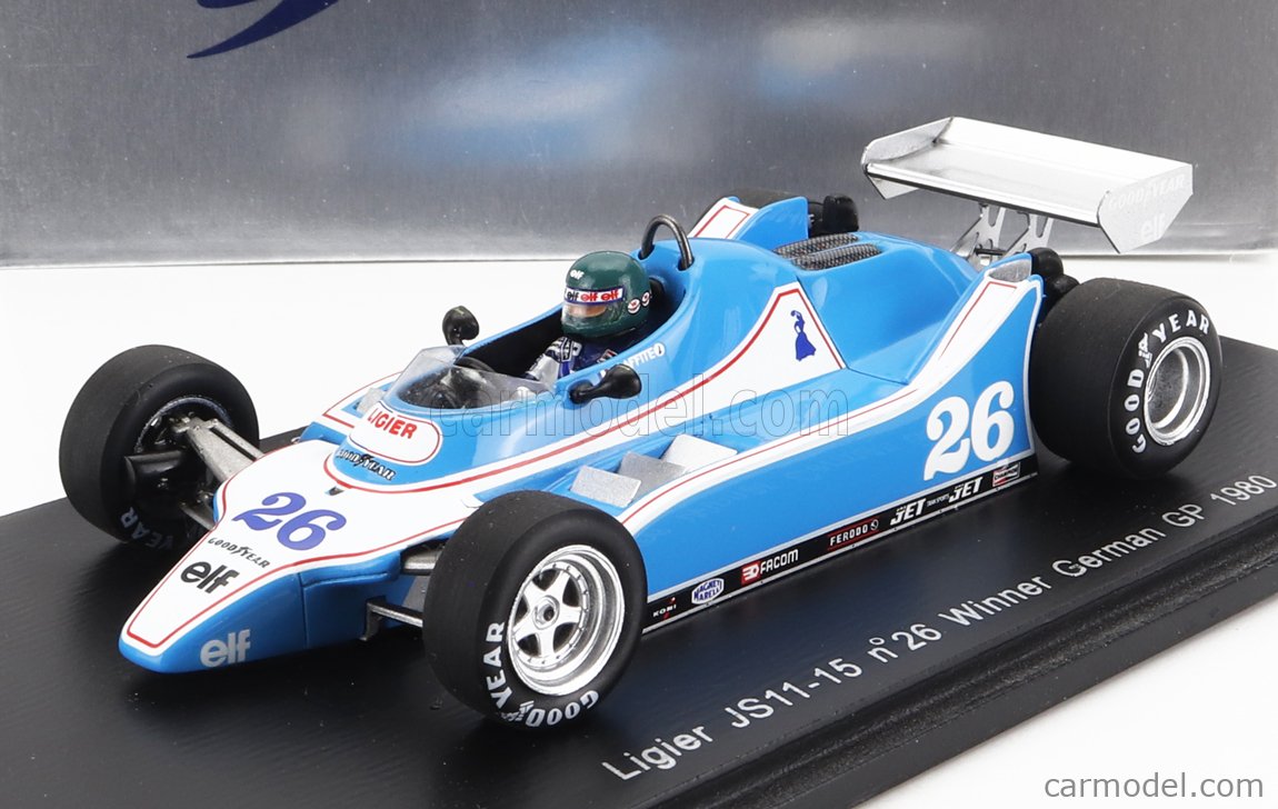 SPARK-MODEL S1725 Echelle 1/43 | LIGIER F1 JS11-15 N 26 WINNER GERMAN ...